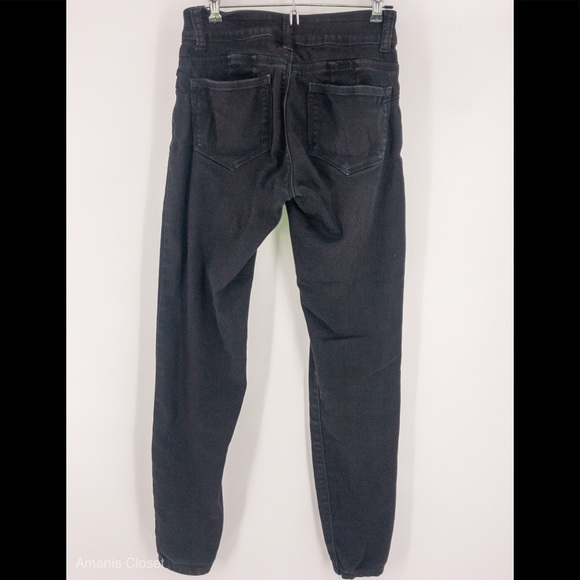 Blue Savvy | Bottoms | Blue Savvy Distressed Stretch Black Jeans | Poshmark